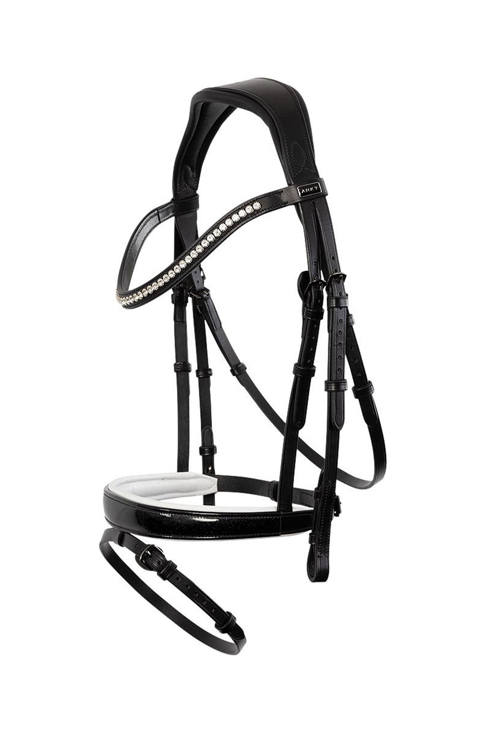 ANKY Trense aus Lackleder Black/White V – horze
